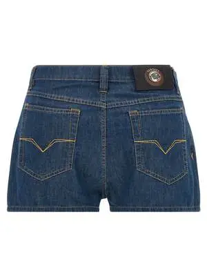 Versace Chambray Denim Shorts - Blue