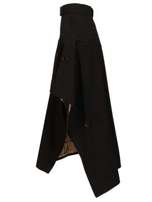 Burberry Asymmetrical Trench Skirt