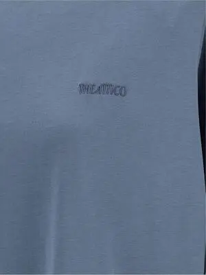 Attico Mock-neck T-shirt - Blue