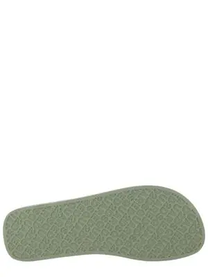 Dsquared2 Rubber Flip Flop Slippers With Logo - Green