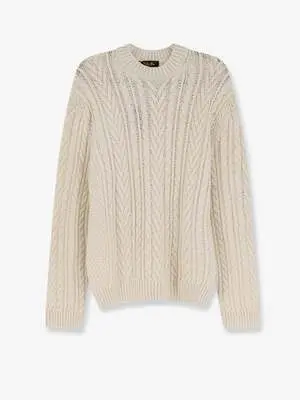 Loro Piana Schooner Sweater In Cashmere And Abaca Blend - Multicolor