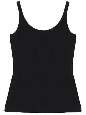Off-White Tank Top With Logo - Black
