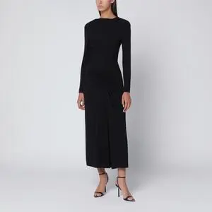 Simkhai Ferrera Dress In Draped Jersey - Black