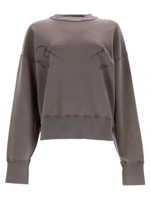 JEAN PAUL GAULTIER Sweatshirt With Embroidery - Gray