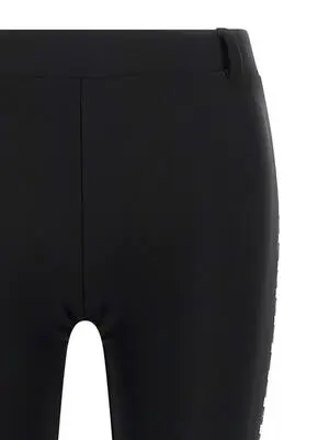 Moschino Leggings With Logo Side Band - Multicolor