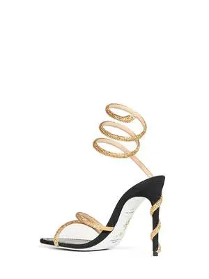 Rene Caovilla Crystal Margot 105 Sandals - Multicolor