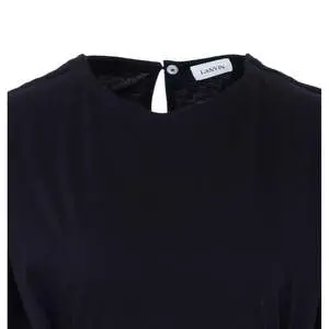 LANVIN Belted Tshirt In Cotton And Silk