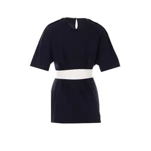 LANVIN Belted Cotton And Silk T-shirt