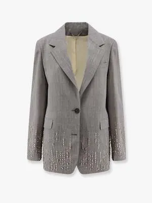GOLDEN GOOSE Maia Virgin Wool Blazer - Multicolor