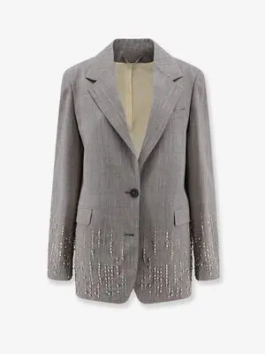 GOLDEN GOOSE Maia Virgin Wool Blazer - Multicolor