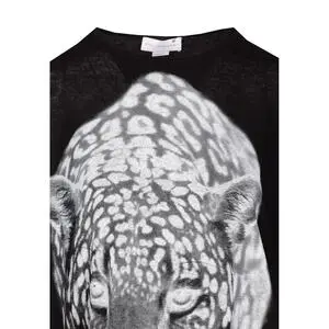 Stella McCartney Cloud Leopard T-shirt - Black