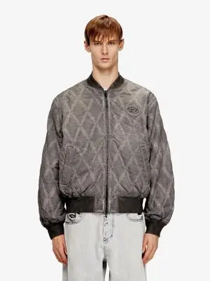 DIESEL® J-type-treat Diamond-quilted Cotton Blend Jacket - Multicolor