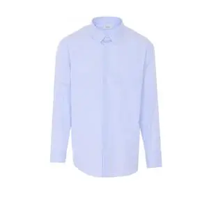 Saint Laurent Striped Cassandre Shirt - Blue