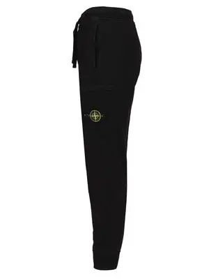 Stone Island Fleece Jogger Pants - Black