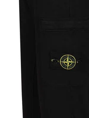 Stone Island Fleece Jogger Pants - Black