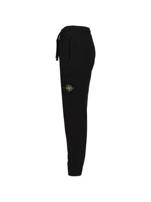 Stone Island Fleece Jogger Pants - Black