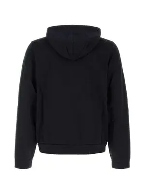 Gucci Web Detail Cotton And Silk Hoodie