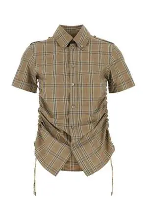 Burberry Embroidered Poplin Shirt - Multicolor