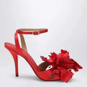 FERRAGAMO Satin Sandals - Red