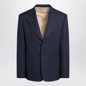Valentino Garavani Single-breasted Wool Jacket - Blue