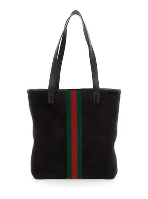 Gucci Ophidia' Shoulder Bag With Gg Plate On The Front And Web Detail In Gg Supreme Fabric And Leather For - Brown