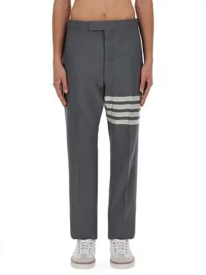 Thom Browne Classic Pants With Martingale - Gray