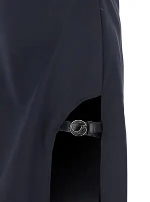 Coperni Long Dress With Thin Straps And Side Logo Plaque - Multicolor