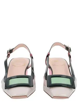 ROGER VIVIER Lacquered Slingback Pumps - Multicolor