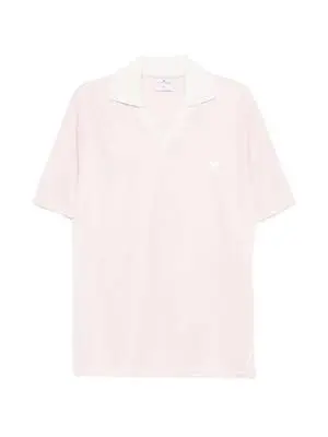 COURREGES V-neck T-shirt With Logo - Multicolor