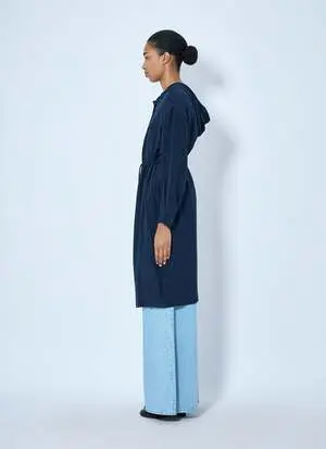 Max Mara Drawstring Hooded Coat