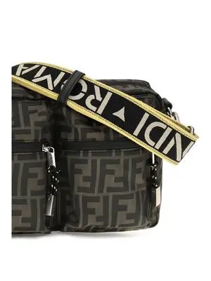 Fendi Ff Monogram Camera Case - Brown