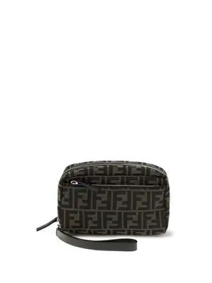 Fendi Ff Jacquard Beauty Case - Brown