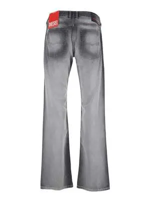 DIESEL® Grey Jeans With Five-pocket Design And Faded Effect In Cotton For