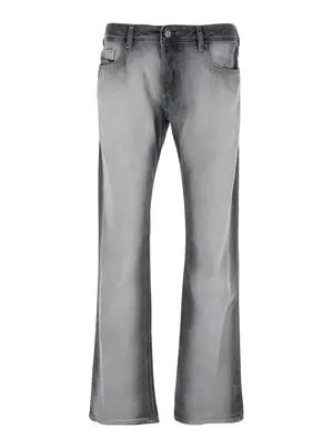 DIESEL® Diesel Men Grey Jeans With Five-Pocket Design And Faded Effect In Cotton For Men Multicolor