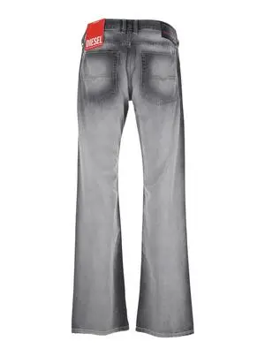 DIESEL® Grey Jeans With Five-pocket Design And Faded Effect In Cotton For - Multicolor