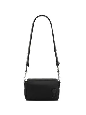 AMI Paris AMI PARIS Marcel Nylon Crossbody Bag With Leather Details Multicolor