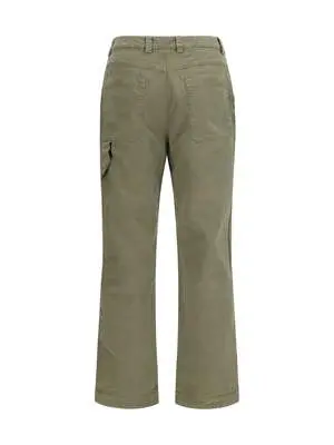 Off-White Racing Staff Cotton Gabardine Pants - Green