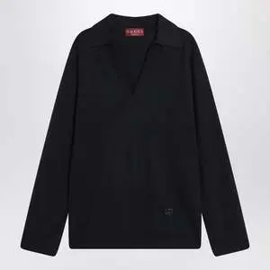 Gucci Navy Wool Sweater - Blue