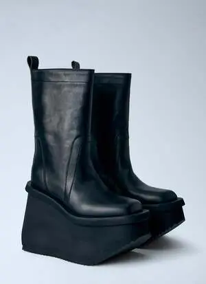 Rick Owens Factory Leather Boots