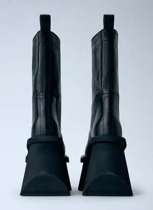 Rick Owens Factory Leather Boots
