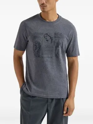 Brunello Cucinelli Printed Cotton T-shirt