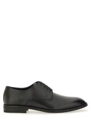 BOSS Leather Derby Loafer - Black
