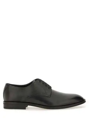 BOSS Leather Derby Shoes - Black