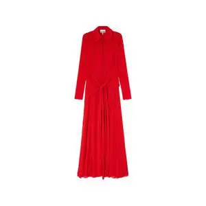 GANNI Recycled Polyester Day Dress - Red