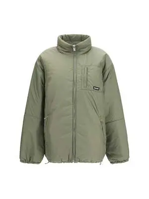 Miu Miu Padded Jacket With Zip - Green
