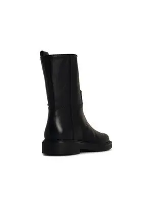 TOD'S Leather Ankle Boots - Black