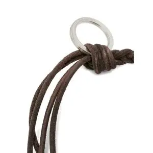 Our Legacy Braided Leather Keyring Attachment - Brown