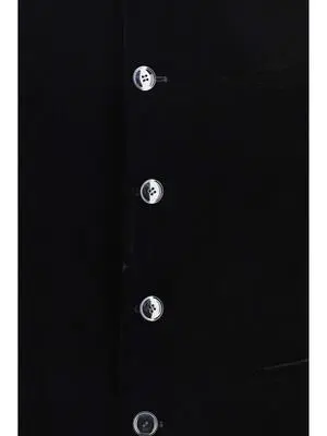 Giorgio Armani Blazer One Shot In Stretch Viscose And Cupro Velvet - Black