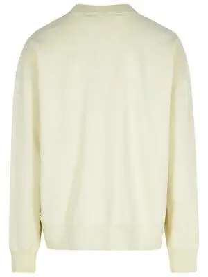 Palm Angels Cotton Sweatshirt - Cream