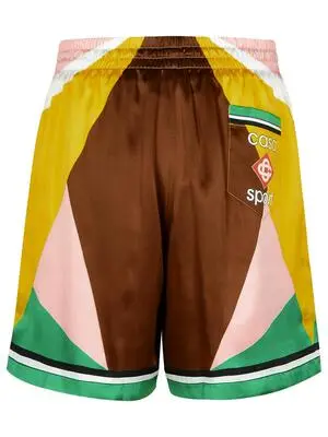 Casablanca Geometric' Silk Bermuda Shorts